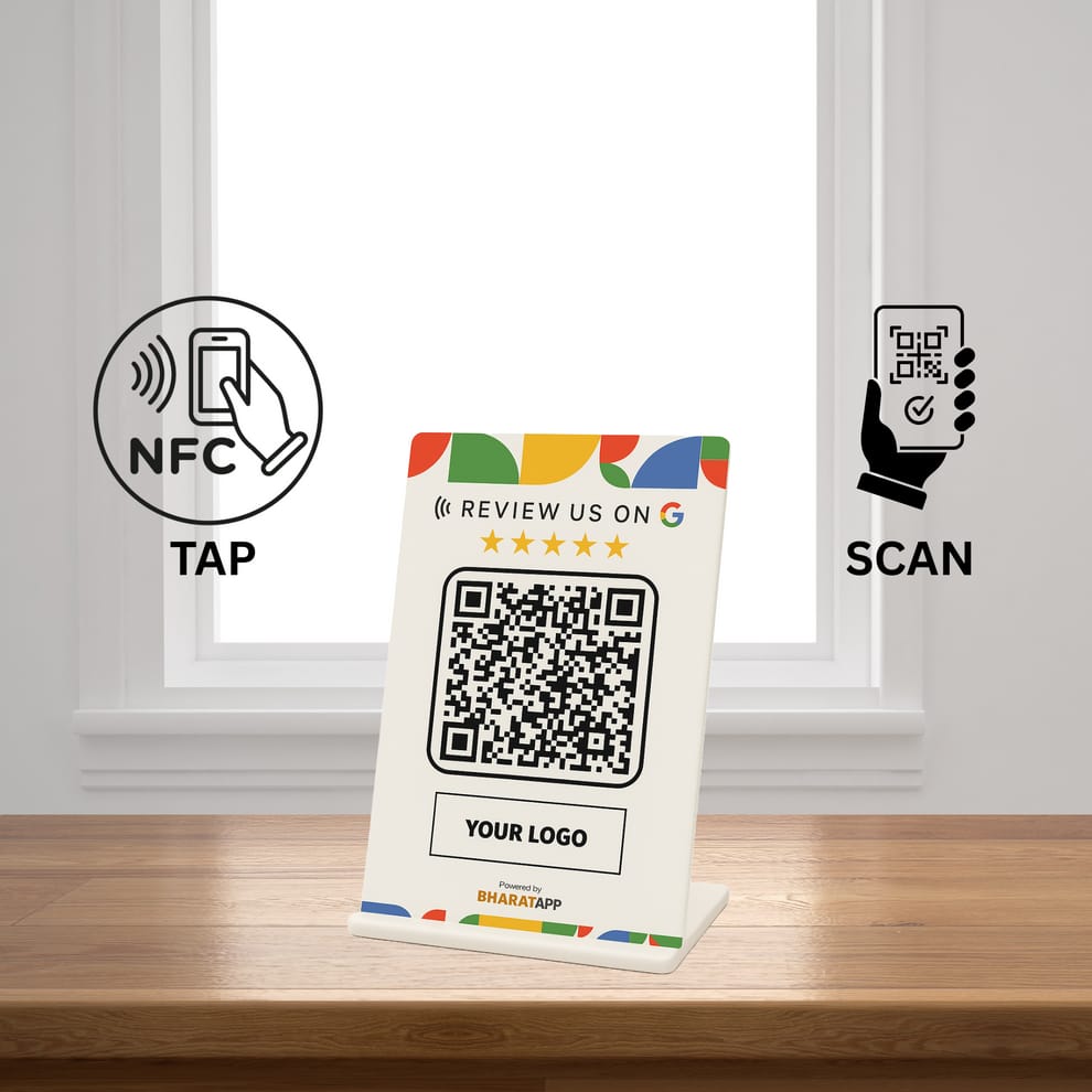 Google reviews PVC QR Code Standee – verma